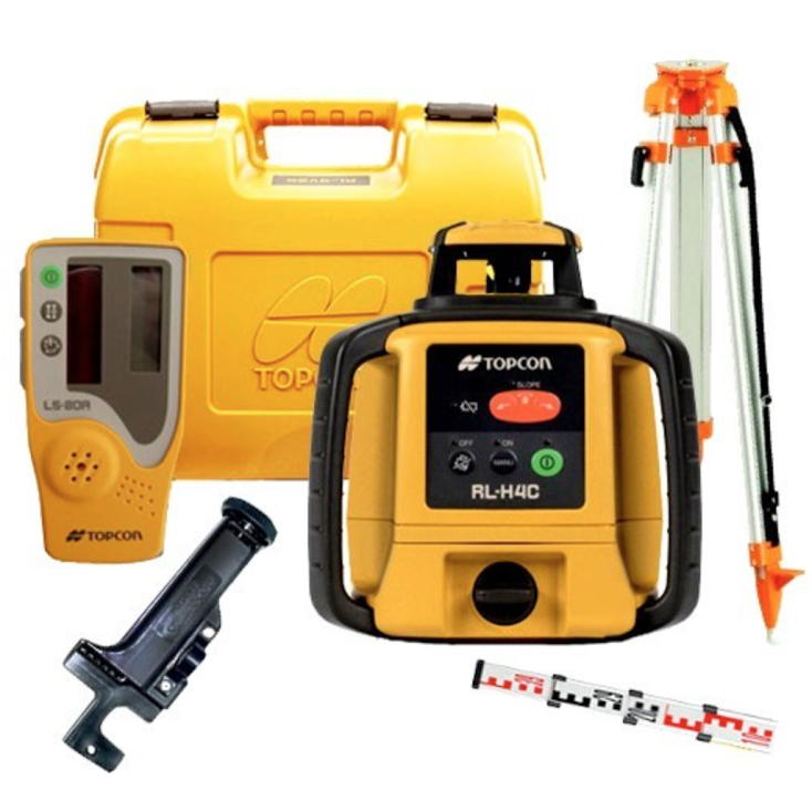 TOPCON RLH5A LEVEL LASER WITH TRIPOD AND STAFF from Dermot Casey Hire ...